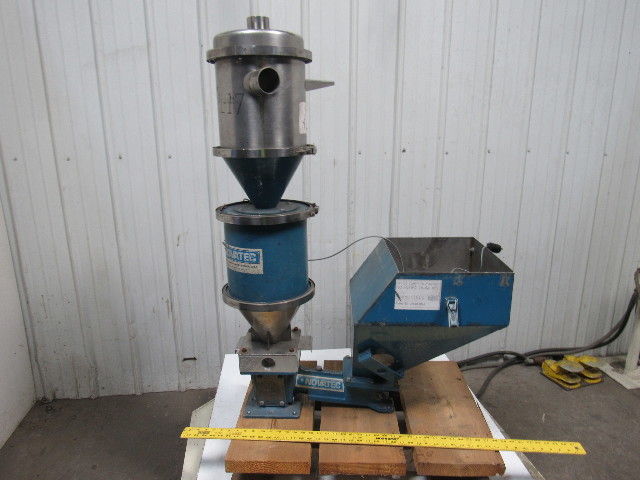 NOVATEC Screw Drive Additive Feeder W/ 30Lb Hopper & Vacuum Canister ...