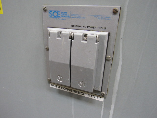 SAGINAW CONTROL 72"x20"x90" Electrical Control Enclosure Box 2 Doors ...