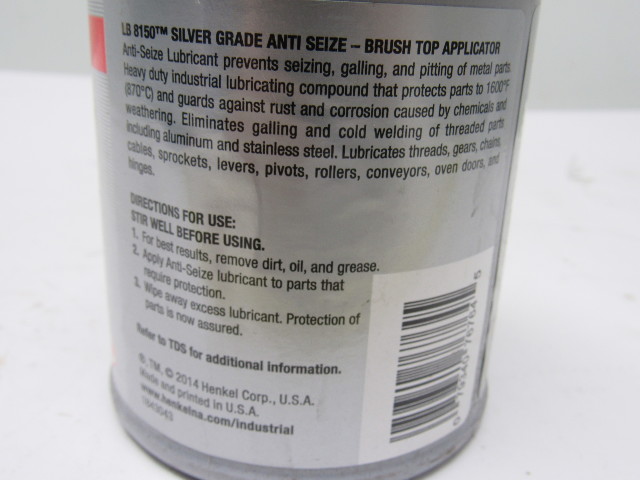Loctite LB 5150 Silver Grade Anti-Seize 1lb. Can Lot of 10 | Bullseye Industrial Sales