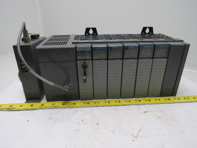 ALLEN-BRADLEY SLC500 Power Supply Processor Cards Rack & Link Coupler ...