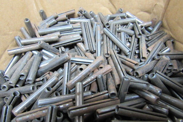 1/4" x 1-1/2" Plain Finish Steel Slotted Spring Roll Pin Approx. 1000 ...