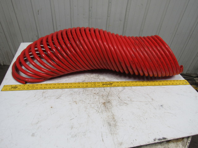 NYCOIL N9XX2-100 RED 3/4" ID Nylon 12 Coil Hose 7/8" OD 160PSI Max 100 ...