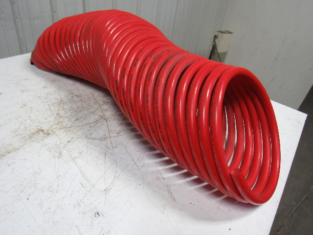 NYCOIL N9XX2-100 RED 3/4" ID Nylon 12 Coil Hose 7/8" OD 160PSI Max 100 ...