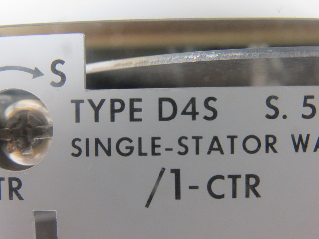 WESTINGHOUSE 510C910G53 TYPE D4S FORM 45 Single Stator Watthour Meter ...