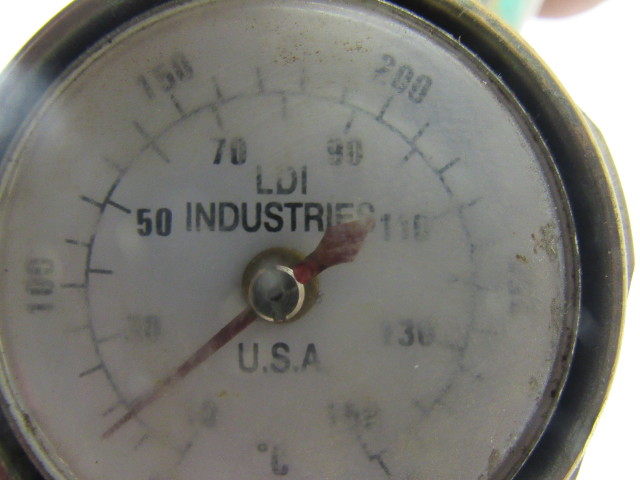 LDI Industries Brass Liquid Thermometer Sight Indicator Gauge ...