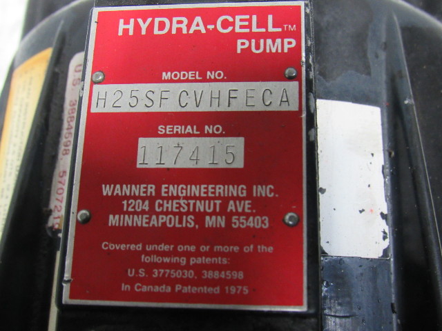 Wanner H25SFCVHFECA Hydra Cell Diaphragm Pump 20GPM 1000PSI 1-1/8 ...