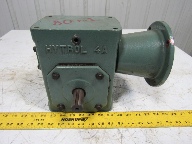 Hytrol Type 4A 80:1 Ration Gear Speed Reducer C-Face Adapter | Bullseye ...