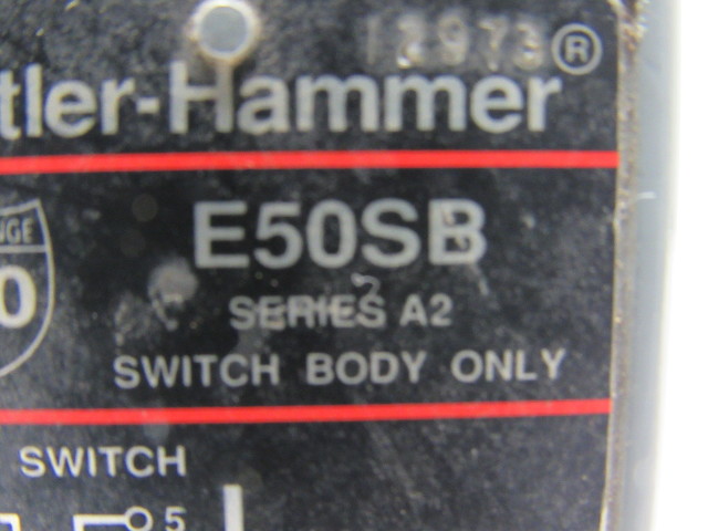 CUTLER HAMMER E50SB & E50DR1 Limit Switch Body & Operating Head 5 Deg ...