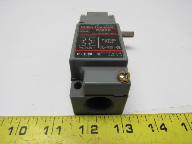 CUTLER HAMMER E50SB & E50DR1 Limit Switch Body & Operating Head 5 Deg ...