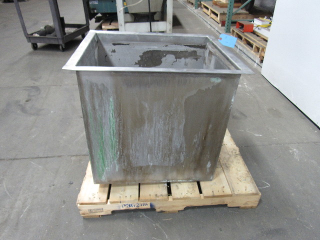 50 GALLON Stainless Steel Process Tank .125" x 24"x20"x24" 1"NPT Out ...