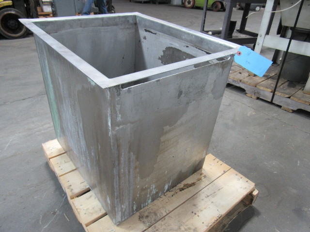 50 GALLON Stainless Steel Process Tank .125" x 24"x20"x24" 1"NPT Out ...
