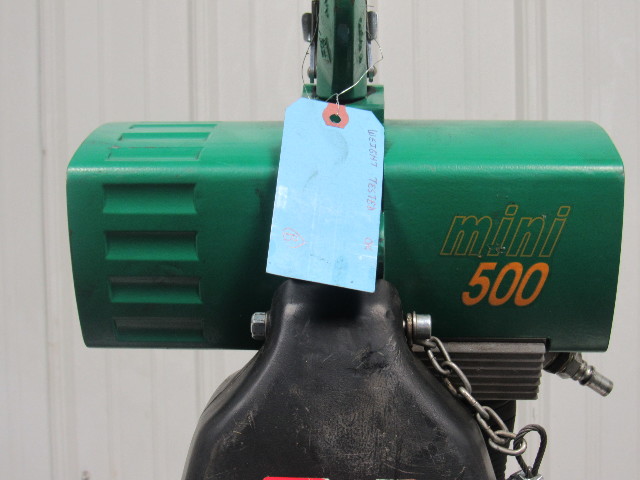J.D. Neuhaus Mini 500 1100 Lb. Air Hoist 85PSI 18'5" Lift 14' Pendant ...