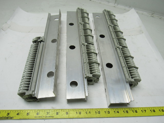 A-B Allen Bradley 1492-W10 Gray Terminal Block Din Rail Strip 110 ...