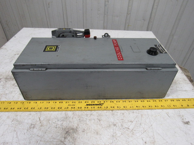 Square D 8538 SBG13 Combination Starter Size O/Fusible Disconnect 30A ...