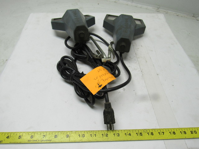 Baldor GA9 Lighted Eye Shields W Brackets 115V AC-DC 60 Watt Set of 2 ...