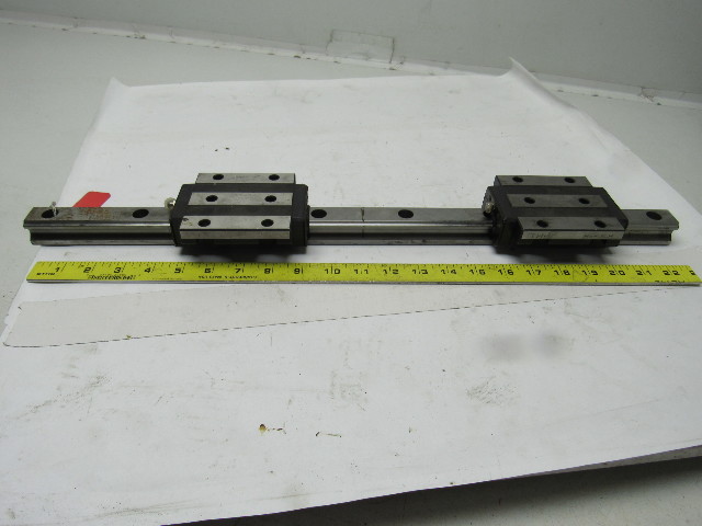 THK HSR30H 23-5/8" (600mm) Long Linear Rail W/2 Bearing Blocks NEW ...