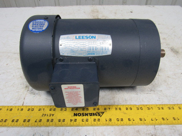 Leeson 113028.00 3/4HP Electric Motor 208-230/460V 3PH D56C Frame ...