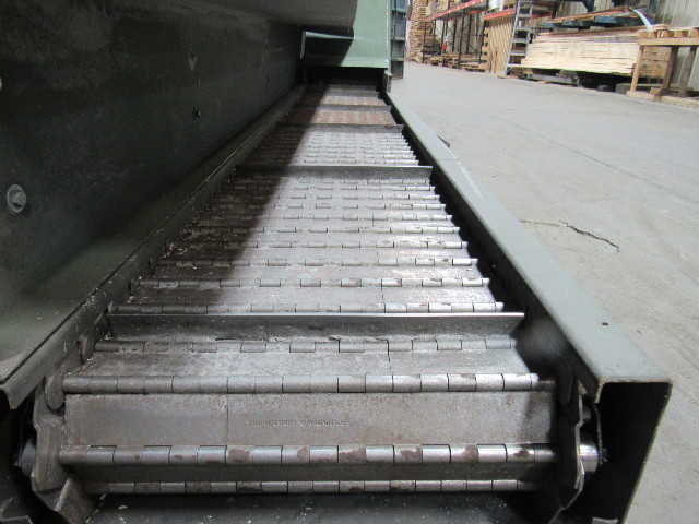 TITAN 18" 1/2HP Steel Hinged Belt Chip Conveyor 108"Intake@26 FPM 3Ph ...