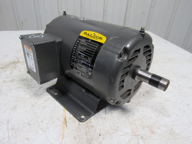 Baldor M3203 1Hp Electric Motor 208-230/460V 3Ph 182 Frame 1725RPM ...