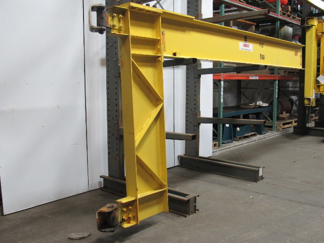 ABEL HOWE 2 TON Cantilever Jib Crane Wall Mount 16' Span USA Steel ...