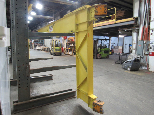 ABEL HOWE 2 TON Cantilever Jib Crane Wall Mount 16' Span USA Steel ...