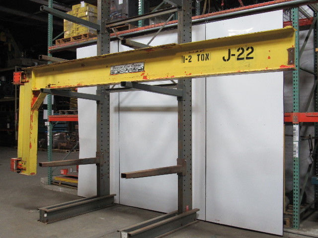 BEACON LINE 2 TON Jib Crane 16' Span Wall/Column Mount 15"Tx5-1/2"W ...