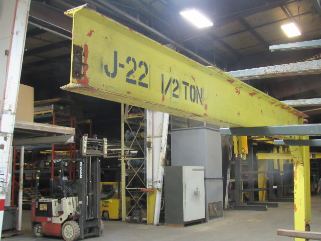 BEACON LINE 2 TON Jib Crane 16' Span Wall/Column Mount 15"Tx5-1/2"W ...