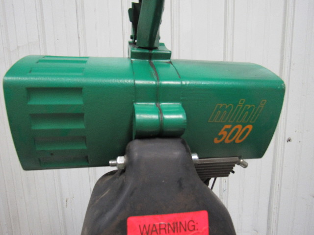 J.D. Neuhaus Mini 500 1100 Lb. Air Hoist 85PSI 15'3" Lift 13' Pendant ...