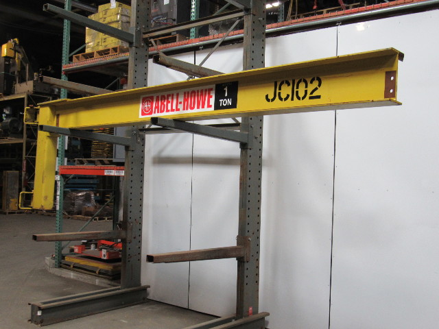 ABEL HOWE 1 TON Jib Crane Cantilever Jib Crane 16' Span 12-1/2" x 6-1/2 ...