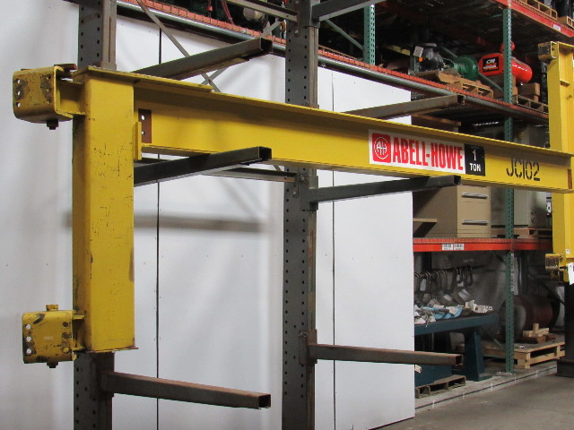 ABEL HOWE 1 TON Jib Crane Cantilever Jib Crane 16' Span 12-1/2" x 6-1/2 ...