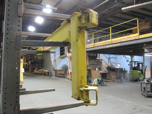 ABEL HOWE 1 TON Jib Crane Cantilever Jib Crane 16' Span 12-1/2" x 6-1/2 ...