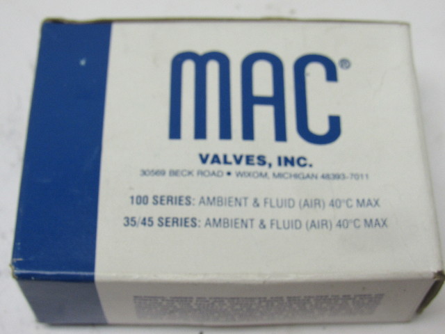 Mac 111B-111CA Pneumatic Solenoid Air Valve 120V 6.8W | Bullseye ...