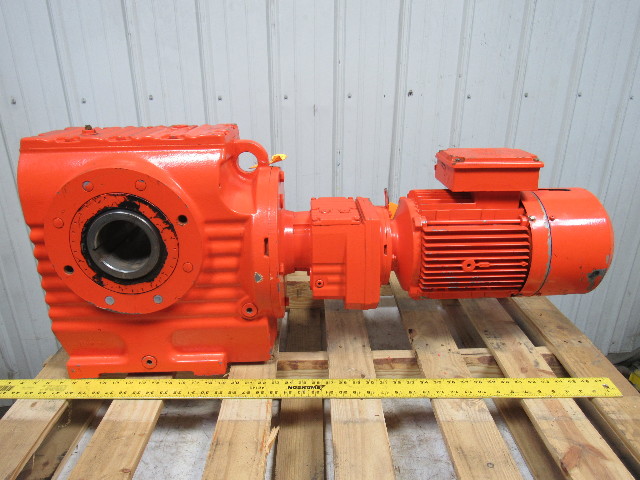 SEW EURODRIVE SA97 R57 DV112M4/ES2R 245:1 Gearmotor 1730RPM 277/480V 3 ...