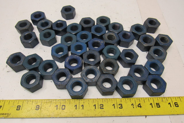 5/8-11 Grade 2H Heavy Hex Nut Teflon Finish Lot of 41 | Bullseye ...