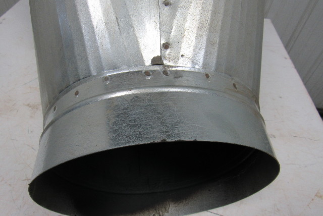 12"Dia. Galvanized Rectangle To Round Transition Duct | Bullseye ...