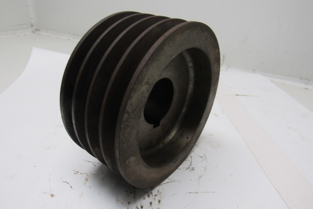 4 Groove 7" Diam. 2-1/8" Bore V Belt Pulley Sheave 4A6.2B6 x 2-1/8 ...