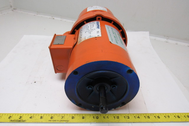 Marathon 3/4HP Electric Motor 208-230/460V 1725RPM 56C-65 Frame W ...
