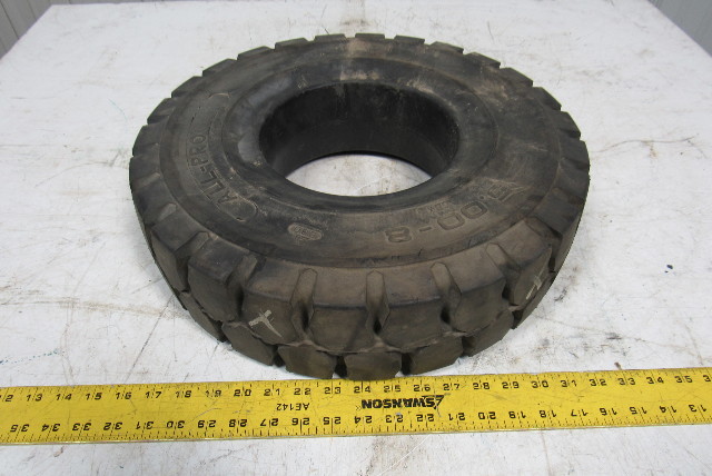 All-Pro 5.00-8 Black Solid Rubber Indoor Outdoor Forklift Tire ...