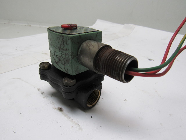 Asco Red Hat 8210G2 Solenoid Valve 1/2" NPT Air Water Gas Light oil 6 ...