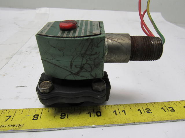 Asco Red Hat 8210G2 Solenoid Valve 1/2" NPT Air Water Gas Light oil 6 ...