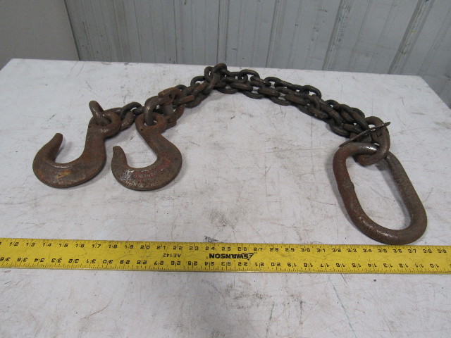 Branches Double Leg Chain Sling 1/2" X 4' Grade 800 WLL 12000 ...
