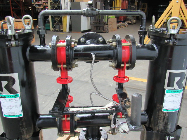 ROSEDALE D8-30-2F-1-150-CVS-PB-DPG Dual Filter Housing Basket Strainer ...