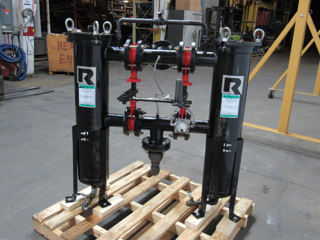 ROSEDALE D8-30-2F-1-150-CVS-PB-DPG Dual Filter Housing Basket Strainer ...