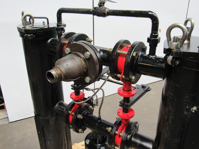 ROSEDALE D8-30-2F-1-150-CVS-PB-DPG Dual Filter Housing Basket Strainer ...