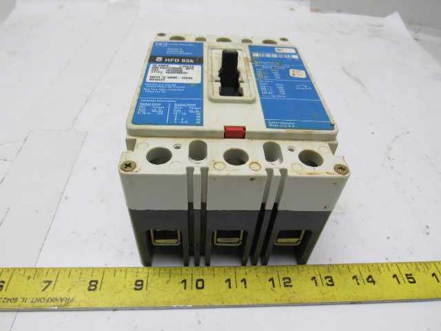 Cutler Hammer HFD3050 50A 3 Pole Circuit Breaker 600V | Bullseye ...