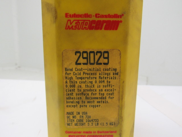 Eutectic & Castolin E&C 29029 Bond Coat Powder 3.3Lbs | Bullseye ...