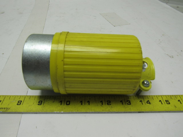 Hubbellock HBL26419 Twist Lock Plug 60A 600V Max Steel Shell W/Yellow ...