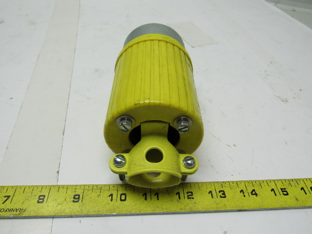 Hubbellock HBL26419 Twist Lock Plug 60A 600V Max Steel Shell W/Yellow ...