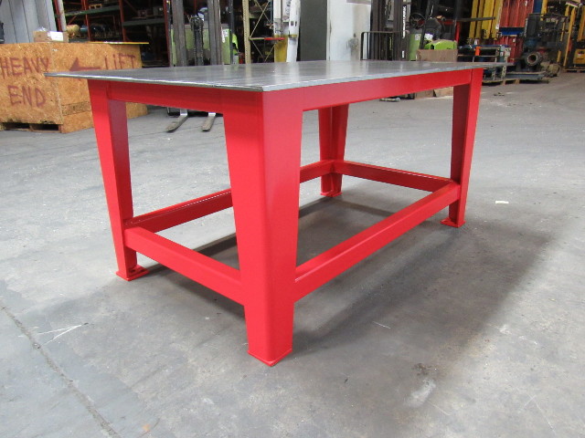 69x44x33"Heavy Duty Steel Welding Layout Assembly Work Bench Table 1/2 ...