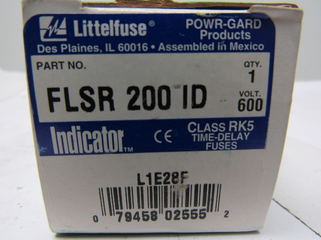 Littelfuse FLSR 200 ID Dual Element Indicator Fuse Class RK5 600V ...